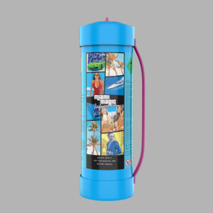 MEGA 3.3L 2050g Miami Magic Cylinder N2O Cream Charger - NangWizard